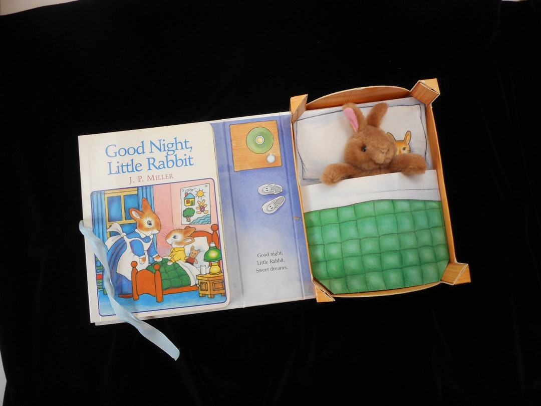 Good Night Little Rabbit Book and Plush Toy Set 1986 - Etsy