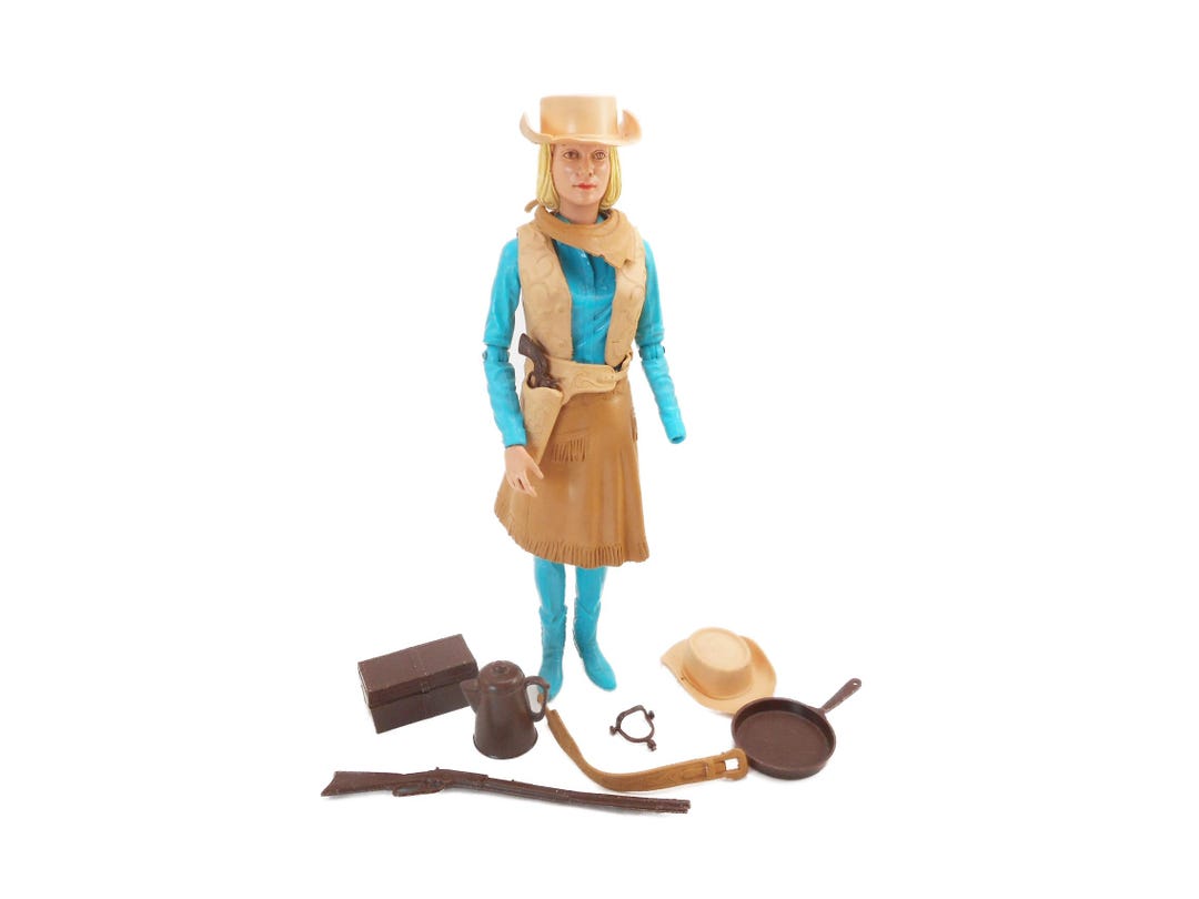 Vintage Marx Jane West Action Figure, 1960s Cowgirl With Accessories - Etsy