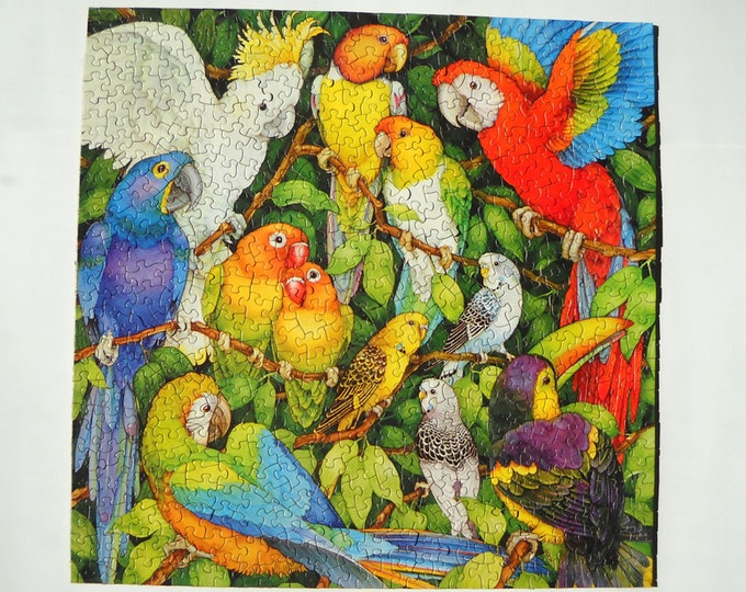 Vintage Springbok Puzzle: Complete Jungle Birds - Etsy