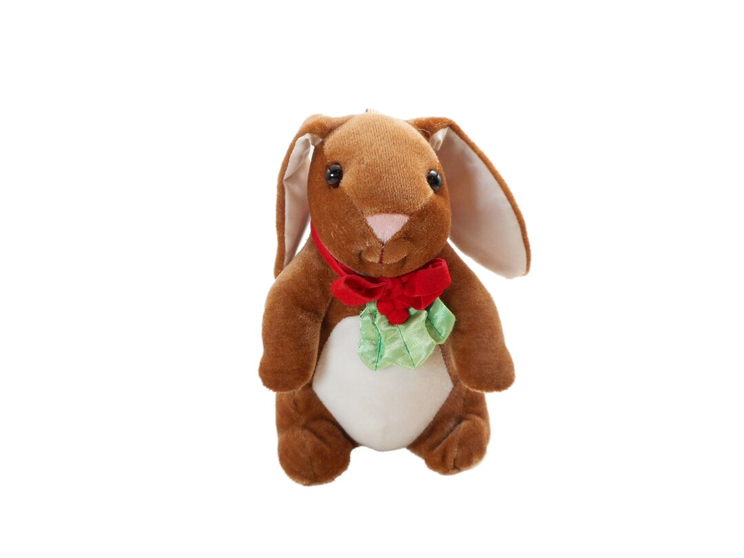 Velveteen Rabbit Plush Christmas Toy 8 Vintage 1980s - Etsy
