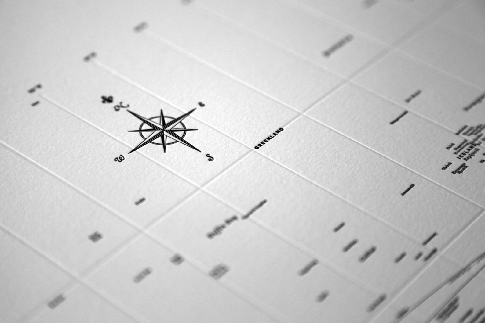 Letterpressed Typographic World Map - Etsy