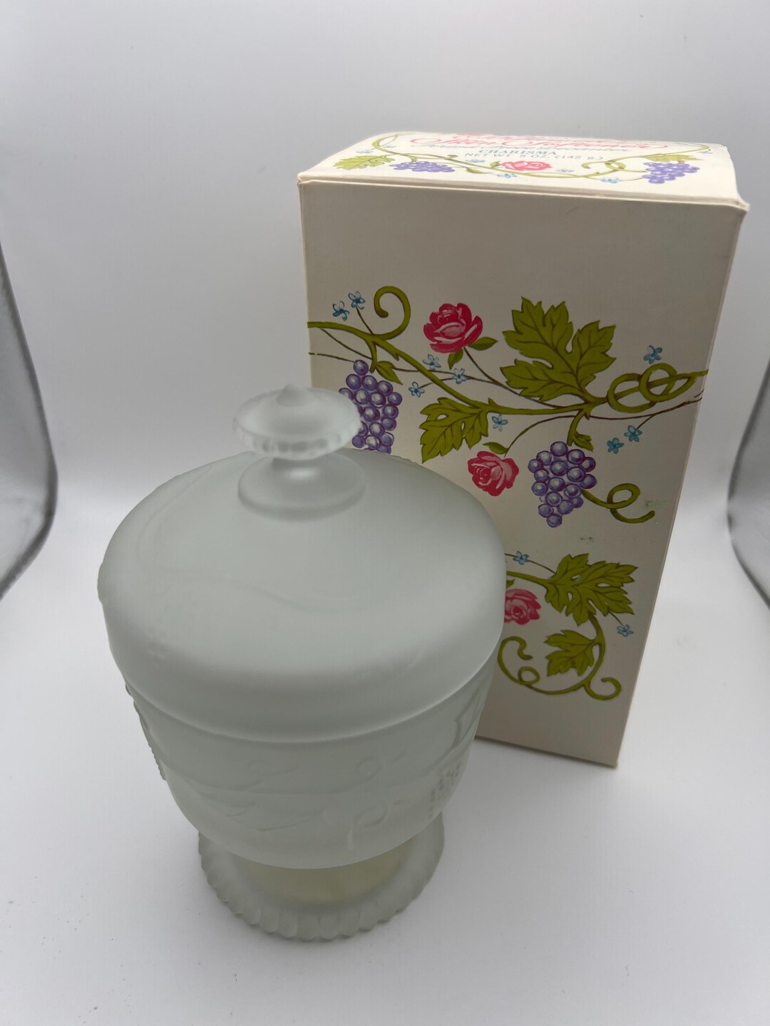 Vintage Avon Charisma Decanter | Frosted Glass Jar With Box, 1970s - Etsy