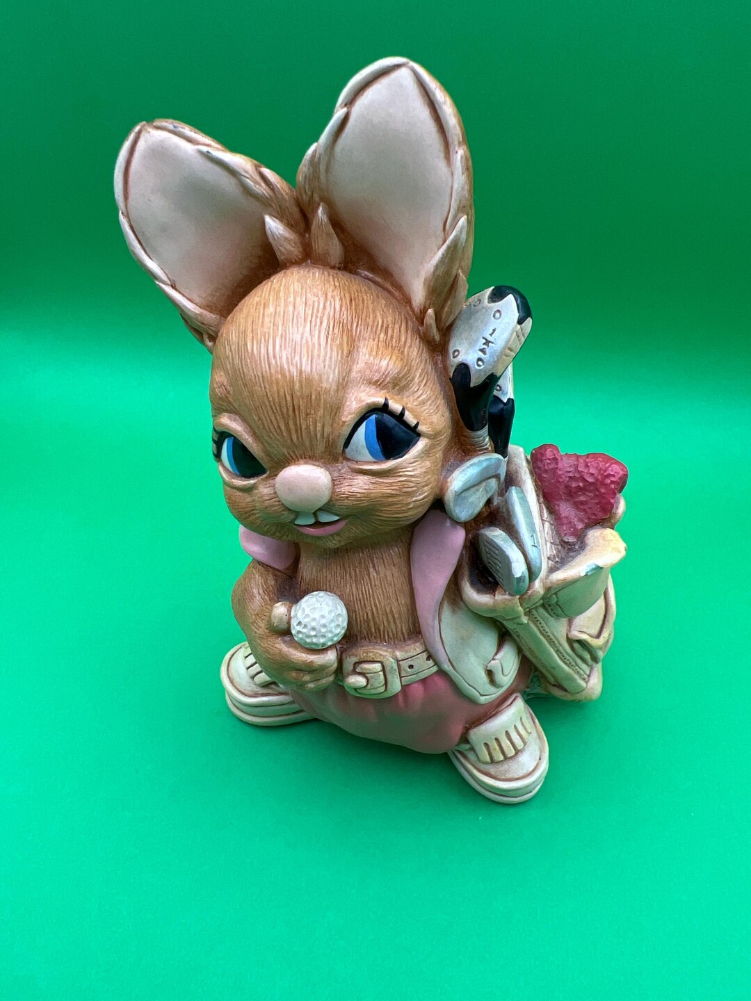 Vintage Pendelfin Rabbit Figurine “birdie” – Hand Painted Stonecraft ...