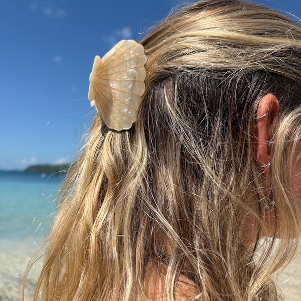 Seashell Hair Clip - Etsy