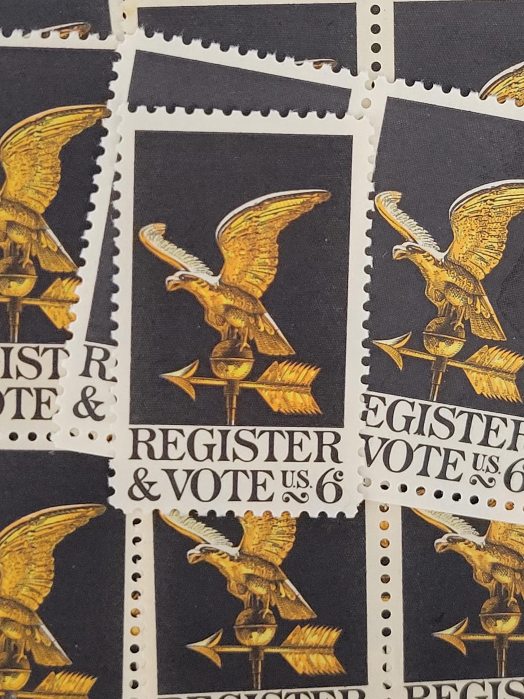 Register to Vote Mint Postage 6 Cent Denomination Scott #1344 (9 Stamps ...