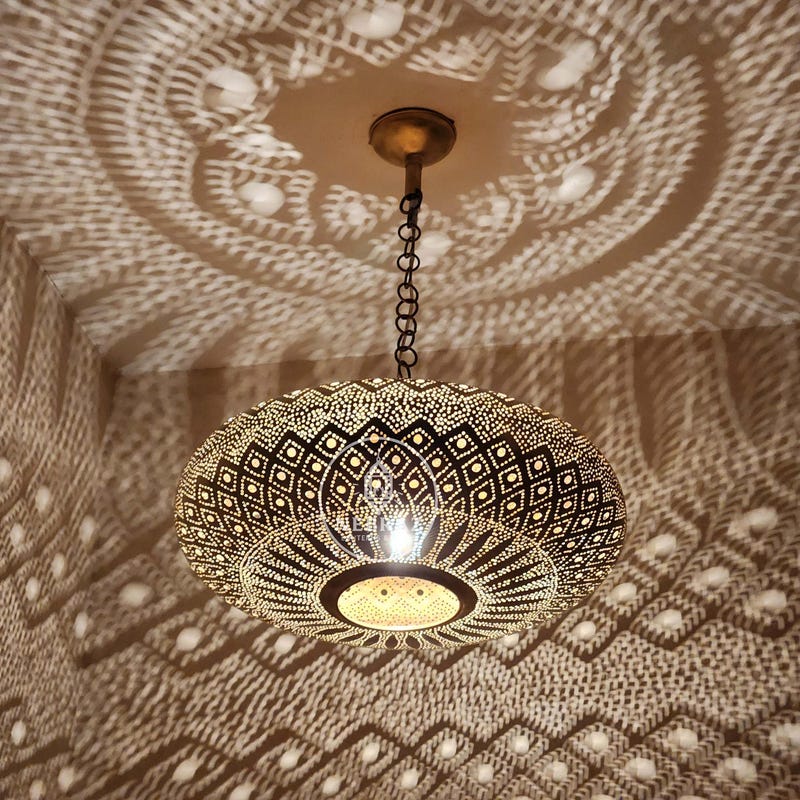 Pendants Light Fixture Gold - Etsy UK