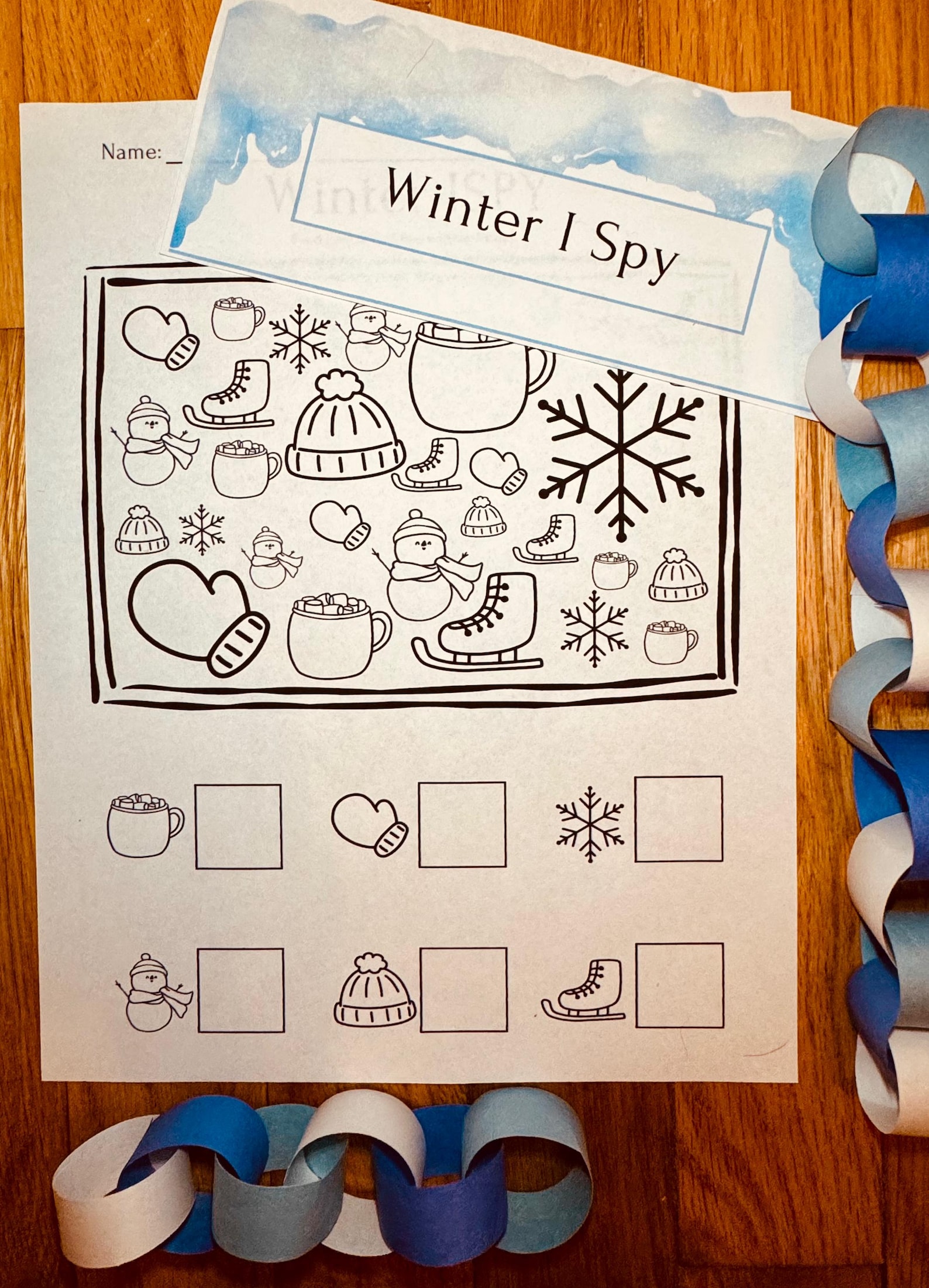 Winter I Spy Printable for Kids| Preschool & Kindergarten Winter ...