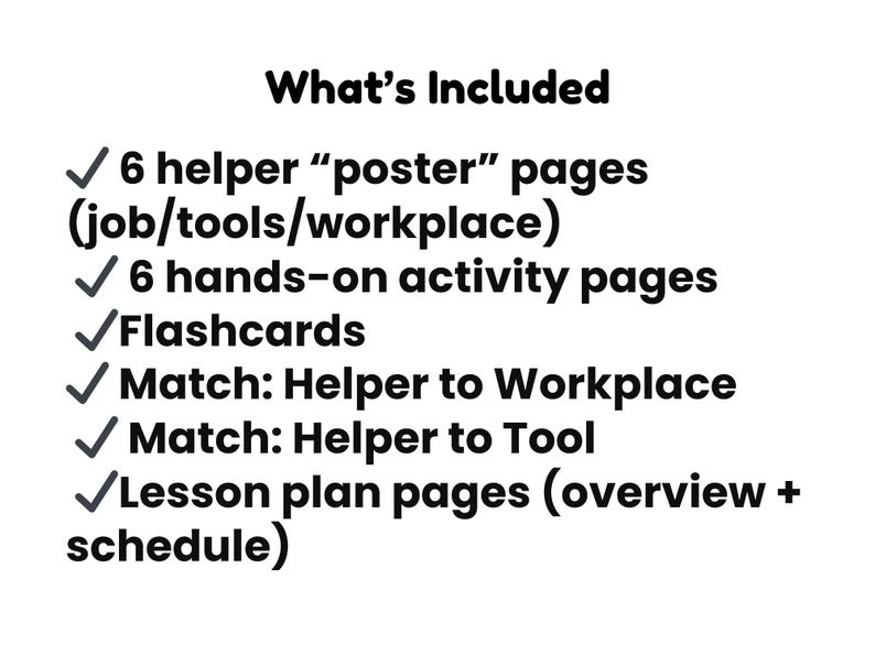 Community Helpers Printable Workbook | Kindergarten Preschool Social ...