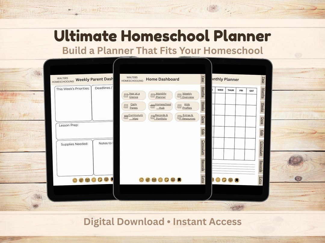 Ultimate Homeschool Planner | Digital Planning System for Multi-child ...