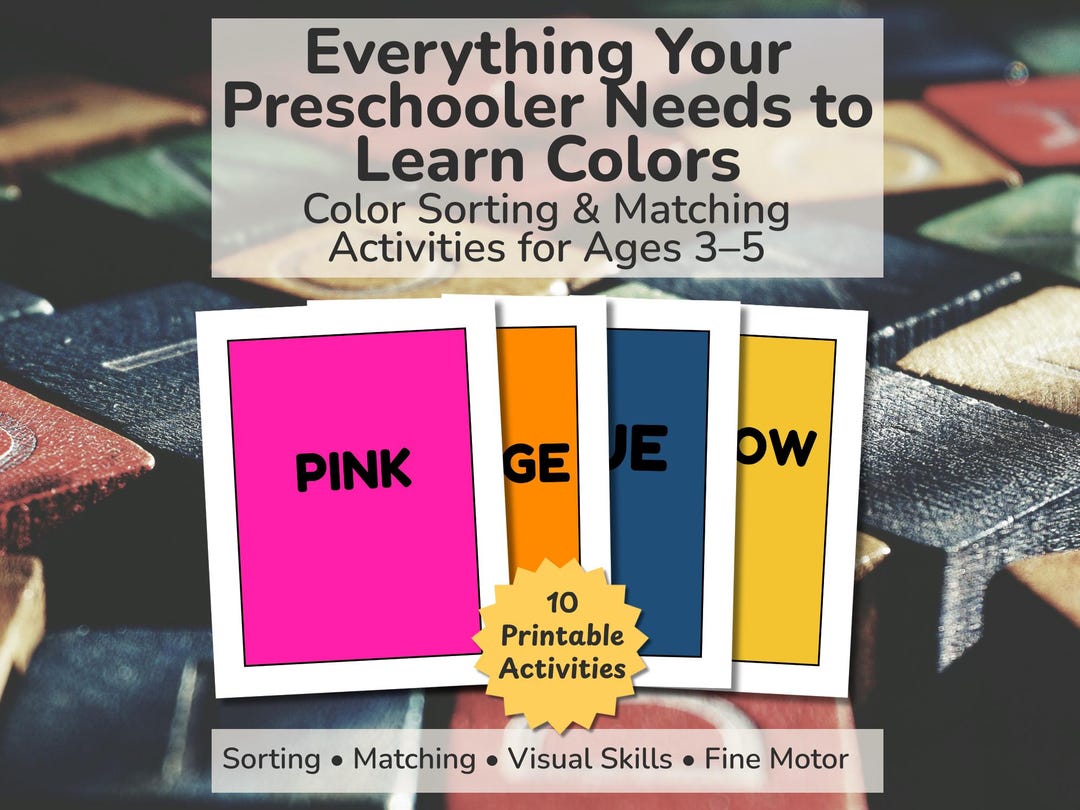 Color Sorting Activities for Preschool | Hands-on Color Learning Mats ...