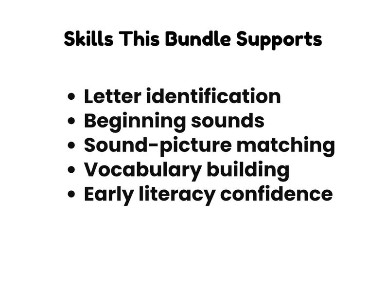 Letter Recognition and Beginning Sounds Bundle Printable, A to Z ...