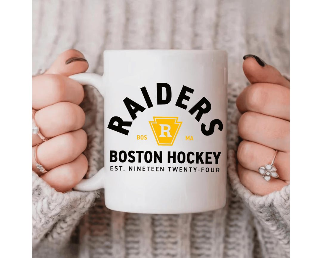 Boston Raiders Hockey Mug, Vintage Sports Coffee Cup, Retro Hockey Club ...