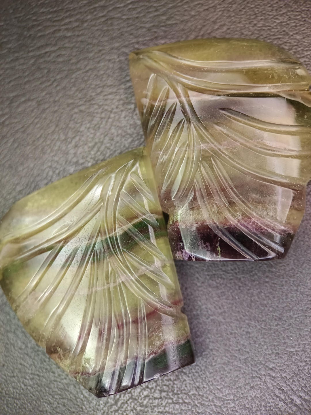 Hand Carved Natural Fluorite Fancy Cut – Polished Gemstone Crystal Art ...