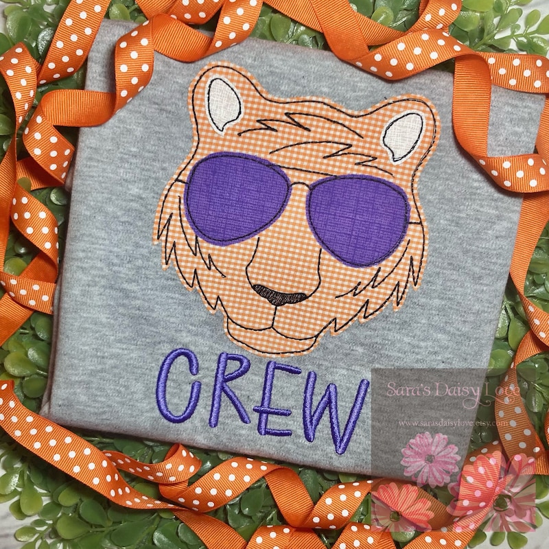 Tiger Applique - Etsy