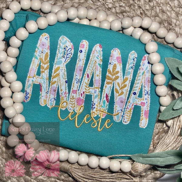 Applique Name - Etsy