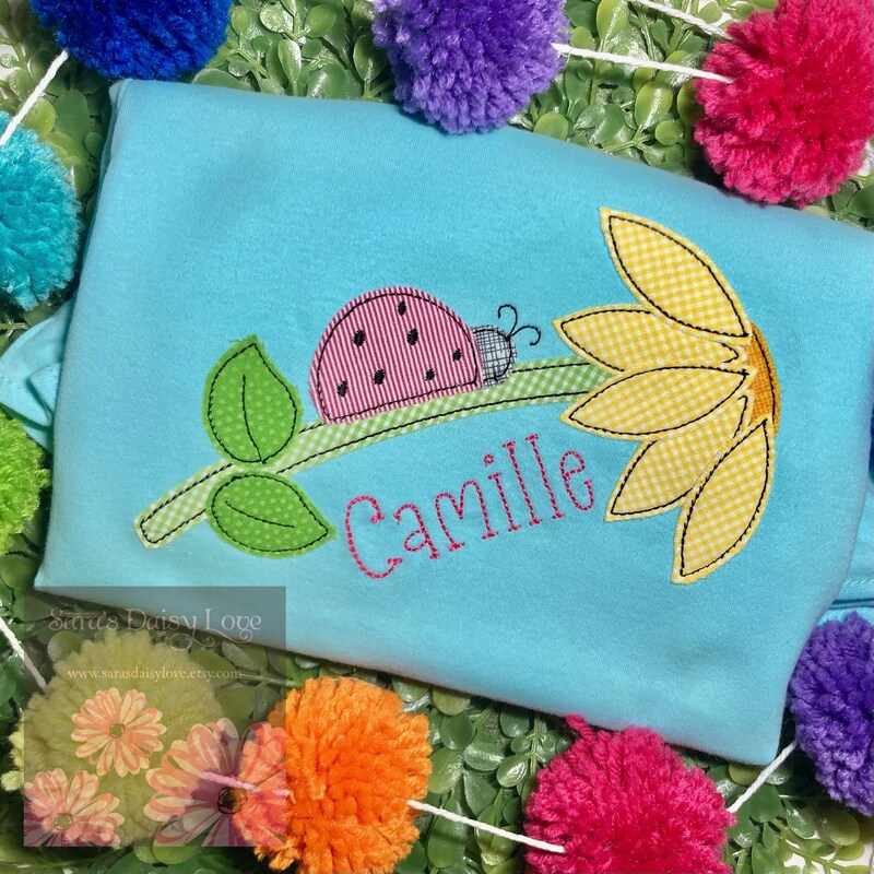 Ladybug Applique - Etsy