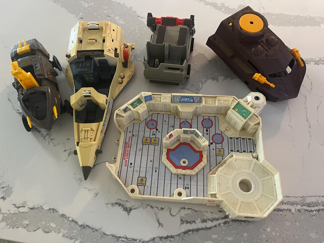 1986 Vintage Starcom Command Base Playset Components and Vehicles. - Etsy