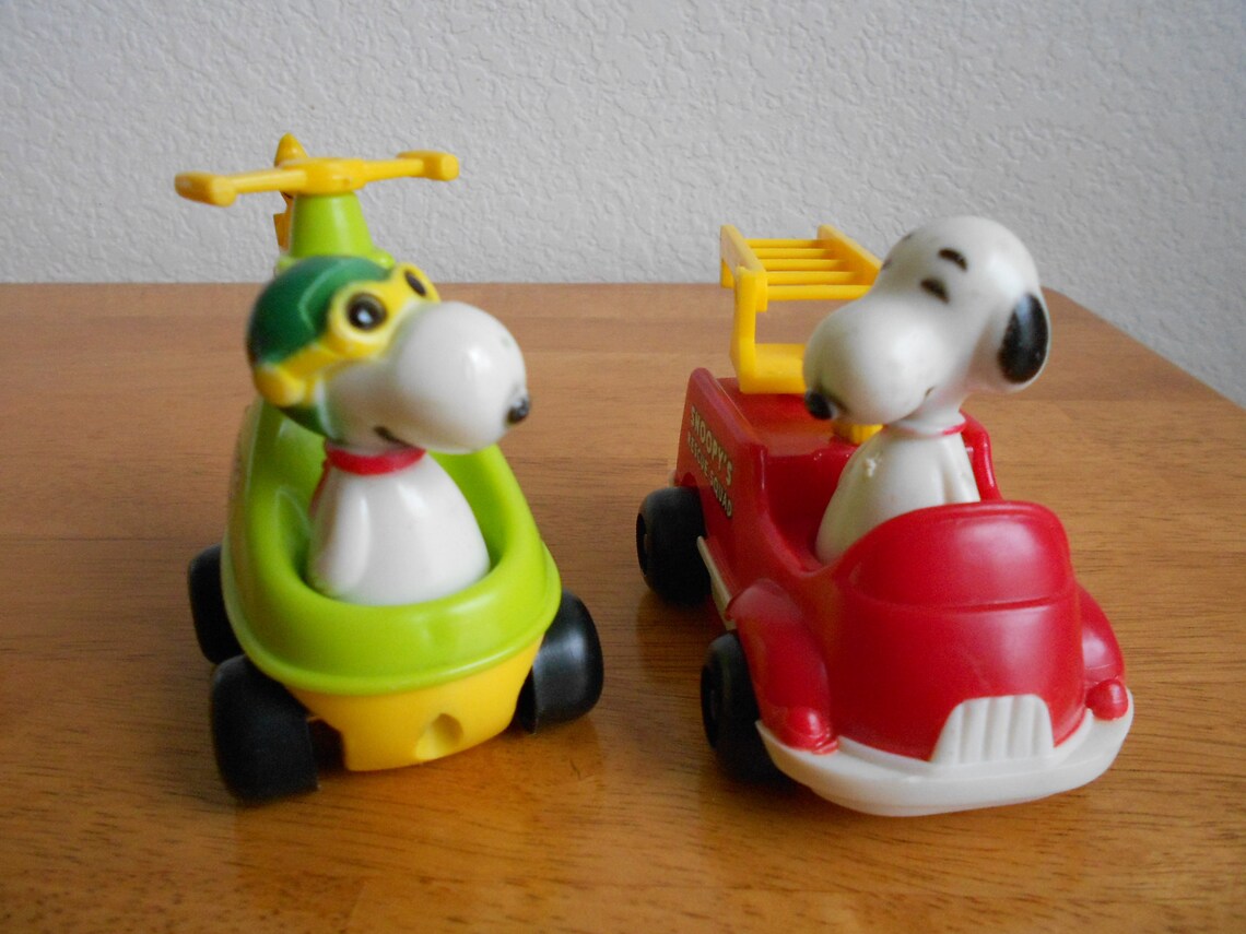 Vintage Peanuts SNOOPY's Helicopter & SNOOPY Rescue Squad | Etsy