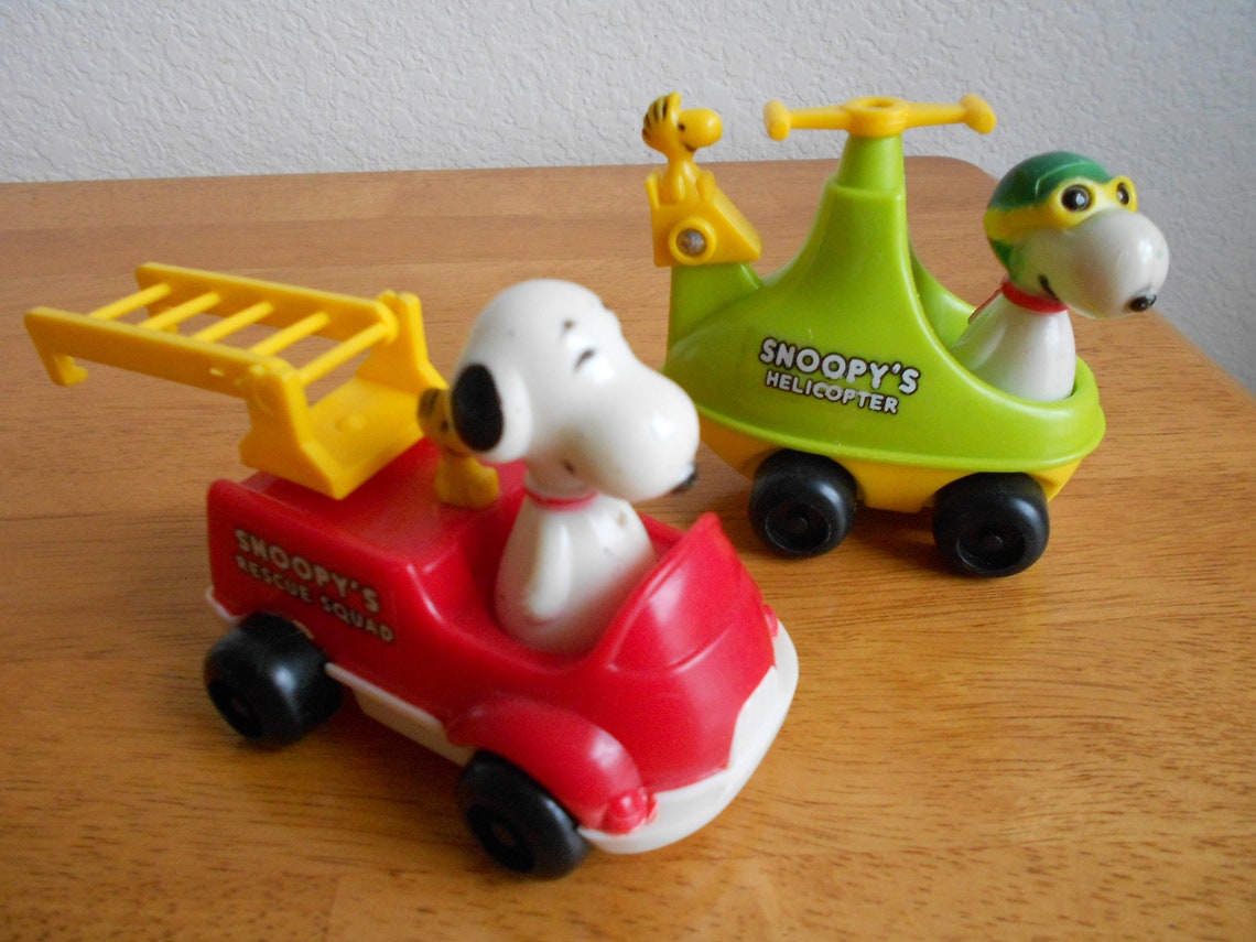 Vintage Peanuts SNOOPY's Helicopter & SNOOPY Rescue Squad | Etsy