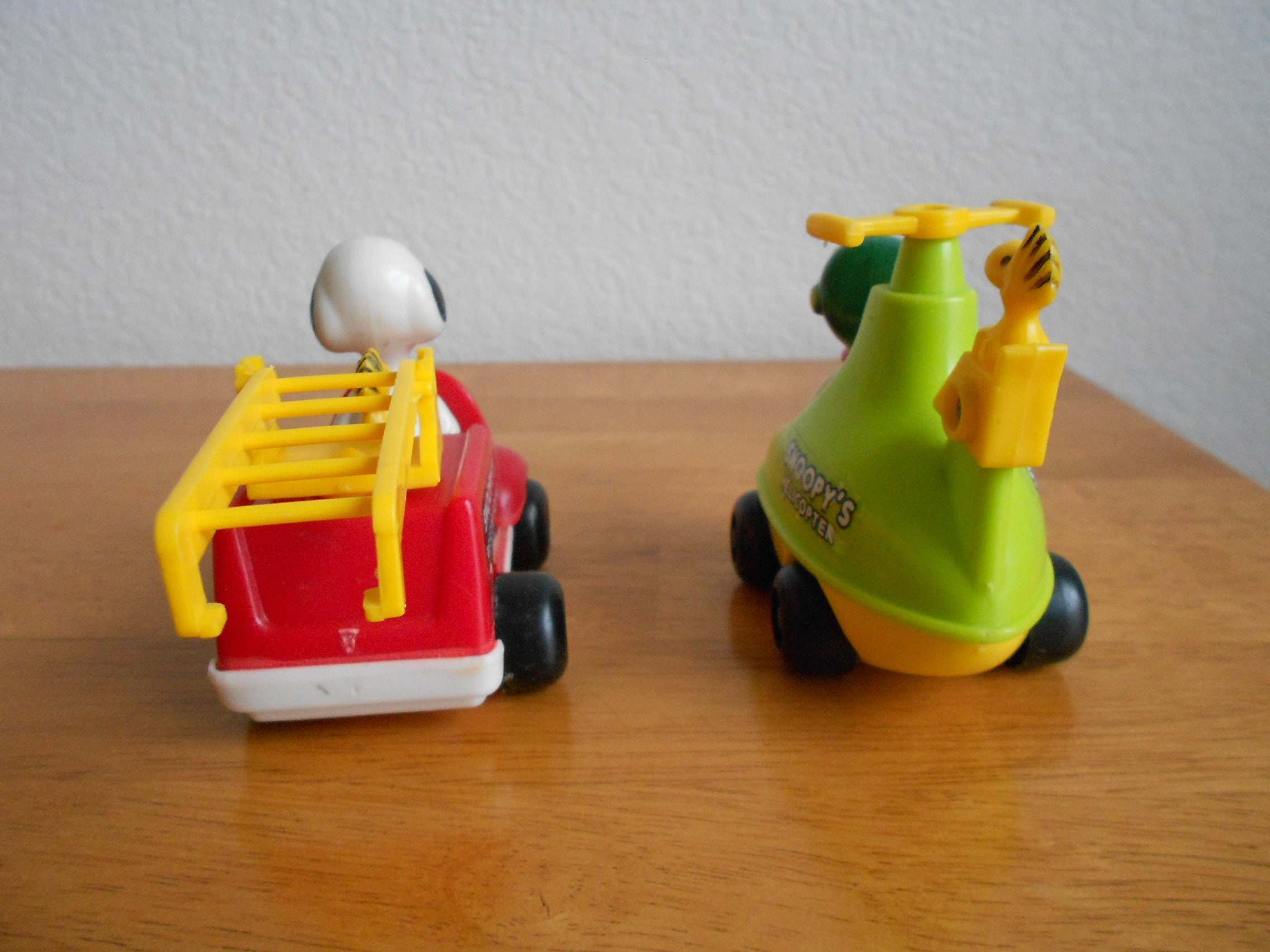 Vintage Peanuts Snoopy's Helicopter & SNOOPY Rescue Squad Aviva Toys ...