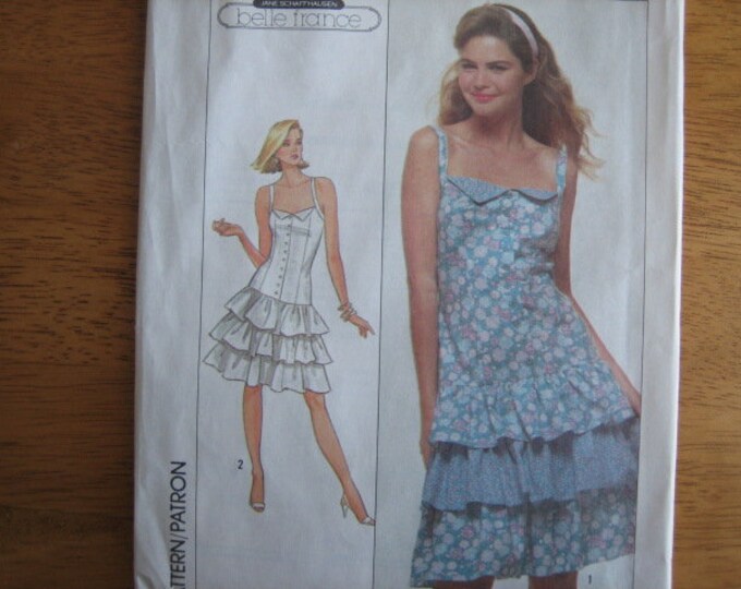 Simplicity Pattern 8547 Belle France Misses' Semi-fitted Dress 1988 ...