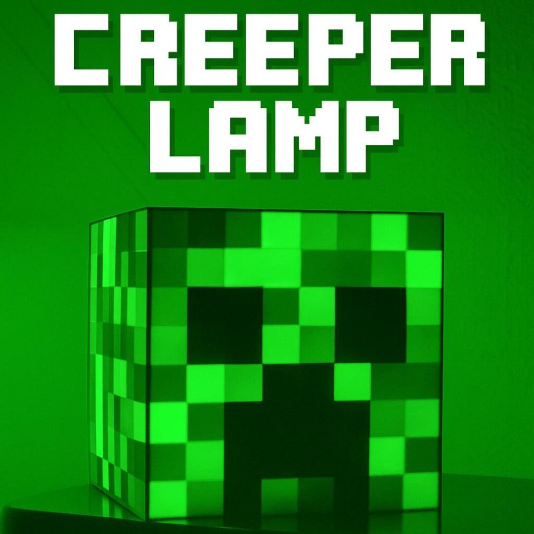 3d-printed Inspired by Minecraft Creeper Lamp – the Perfect Gamer Room ...