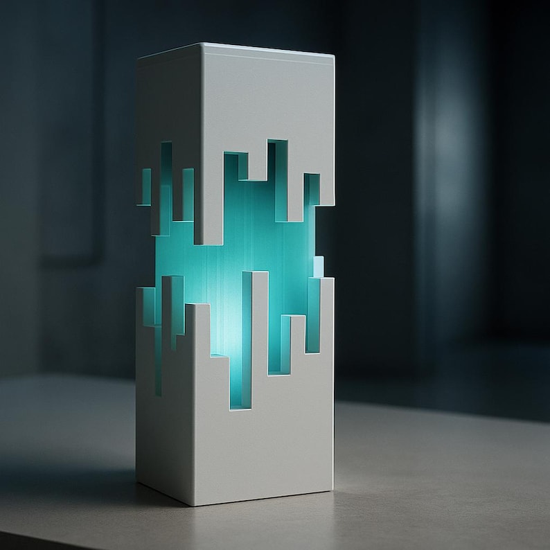 RGB Ender Gaming Lamp – Cyberpunk Pixel Light, Stream Room Decor - Etsy