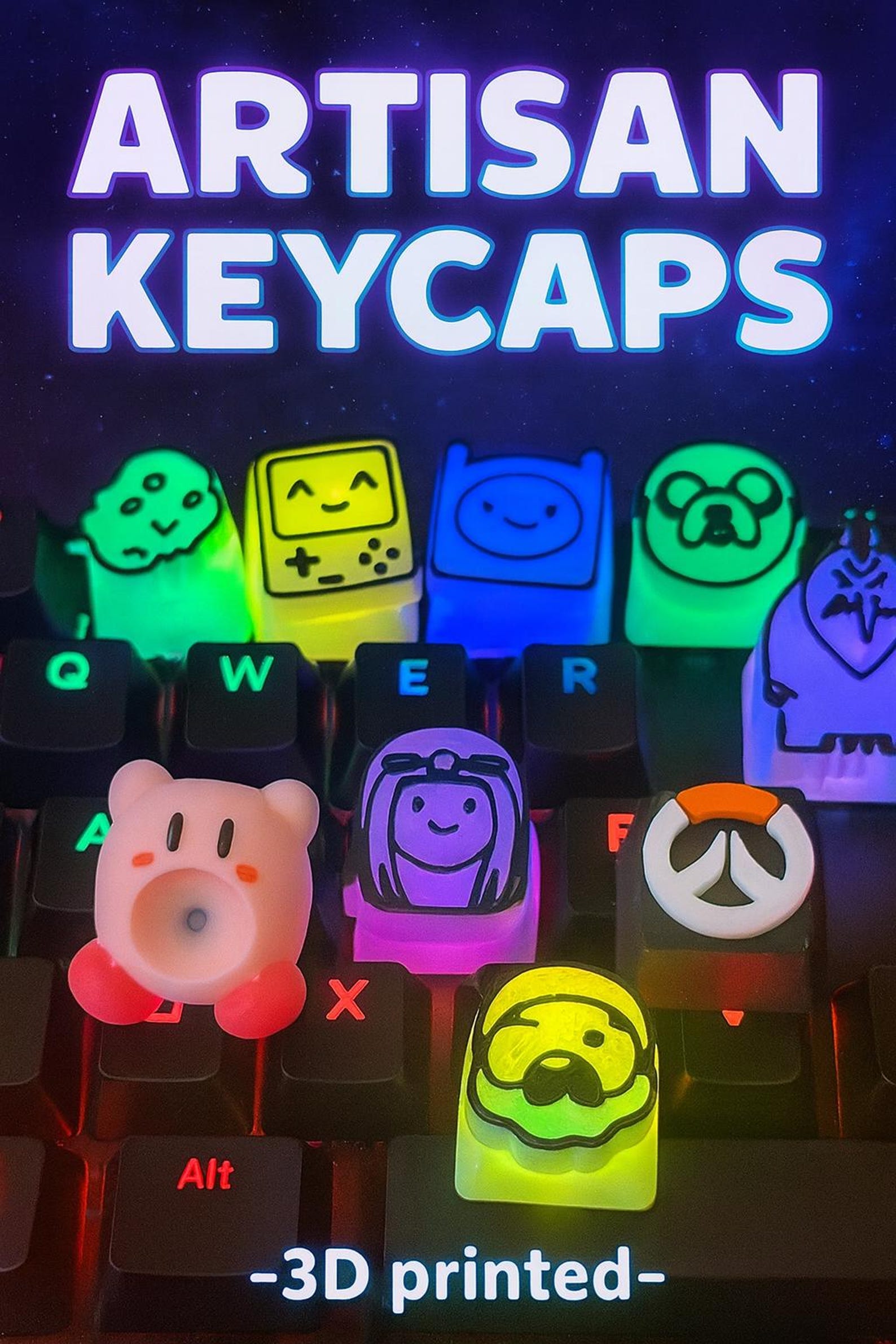 3D Printed Keycaps for Mechanical/magnetic Keyboards - Etsy