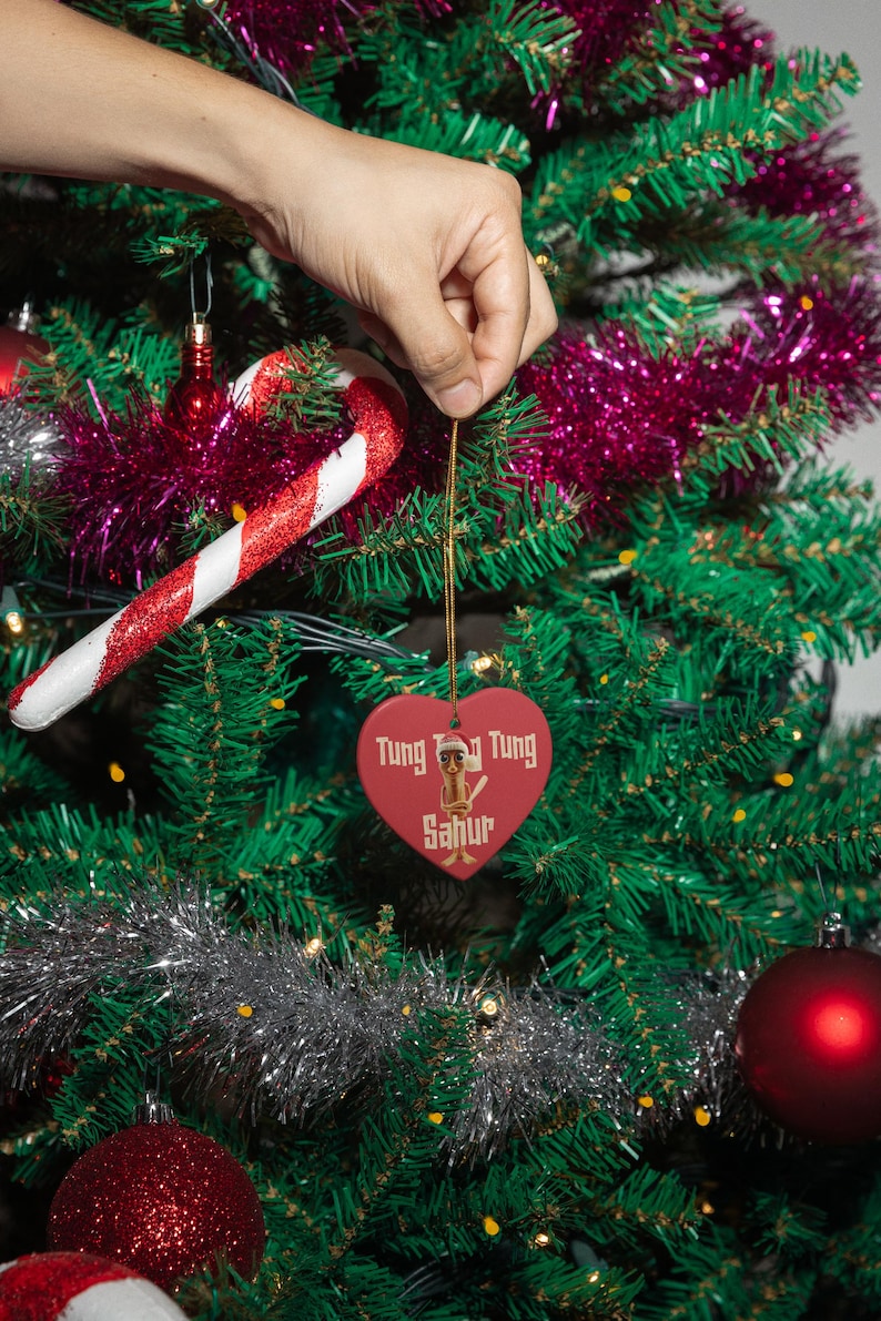 Tung Tung Tung Sahur Ceramic Ornament, Italian Brainrots Meme Gift - Etsy