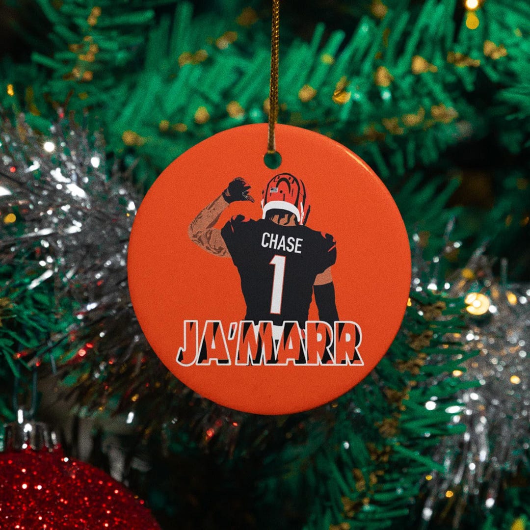 Chase Football Star Player Ornament, Sports Fans Custom Gift Holiday ...