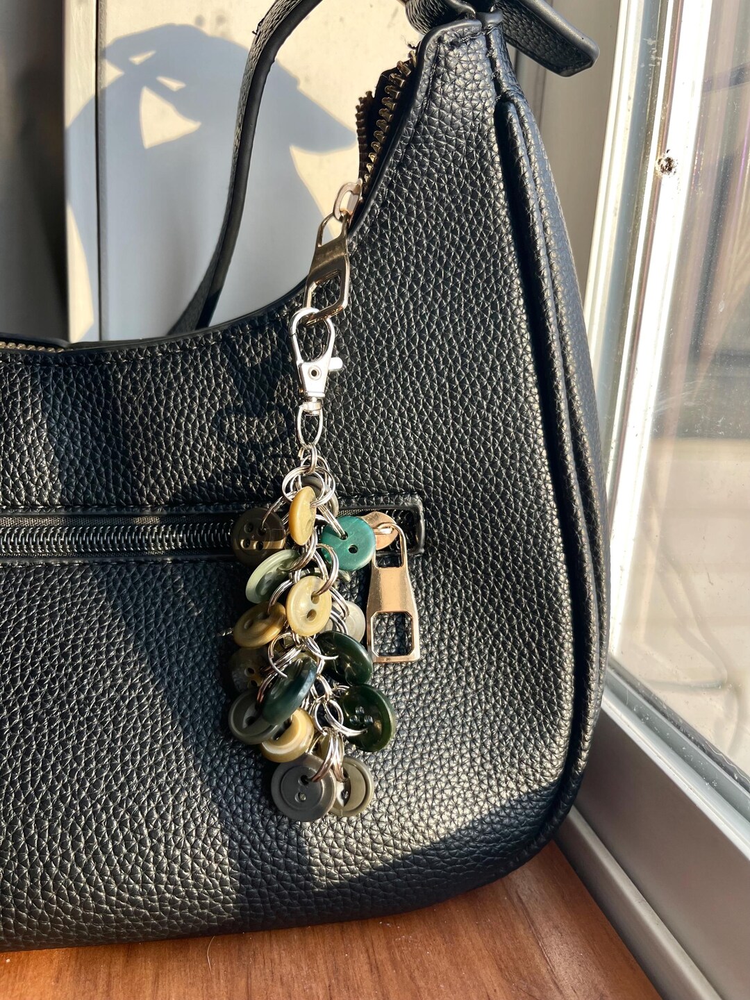One of a Kind Handmade Button Cluster Keychain - Etsy