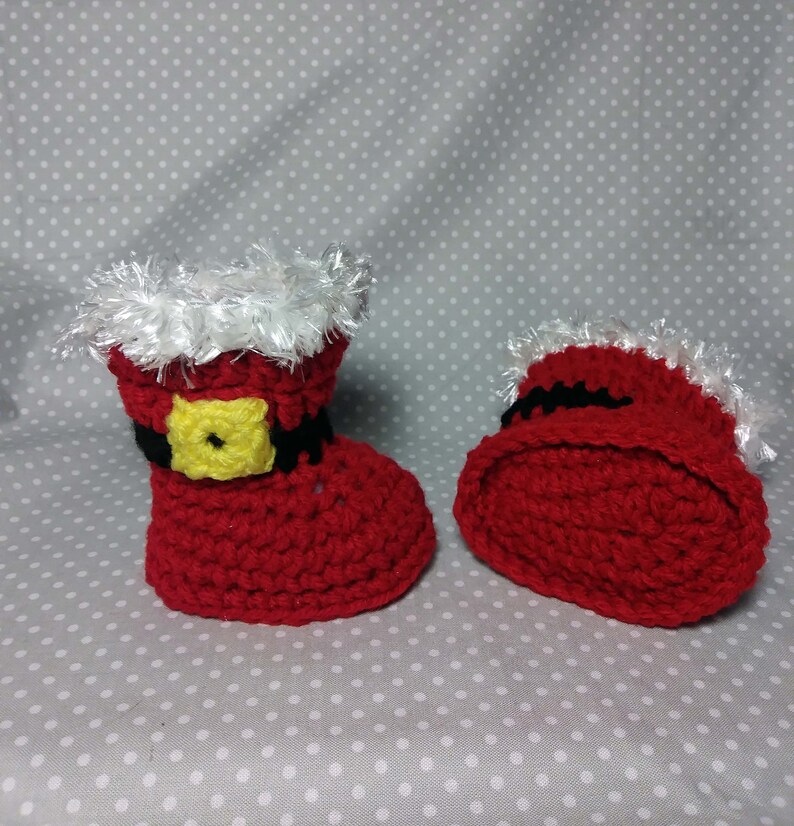 Newborn Santa Shoes Santa Claus Booties Christmas Santa - Etsy