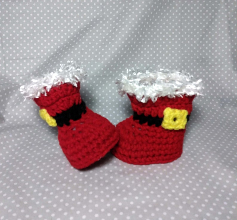 Newborn Santa Shoes Santa Claus Booties Christmas Santa - Etsy