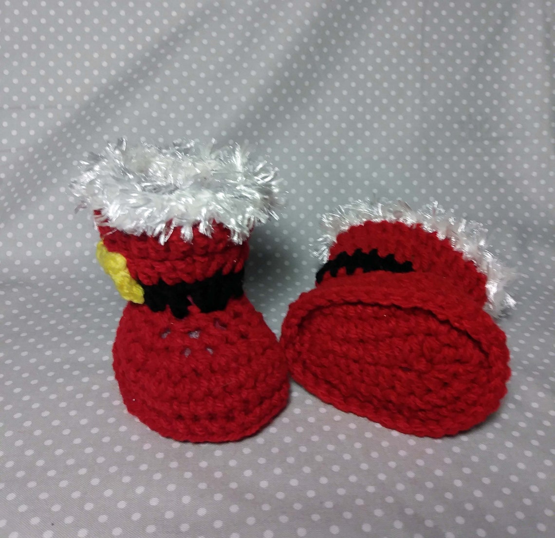 Newborn Santa Shoes Santa Claus Booties Christmas Santa - Etsy