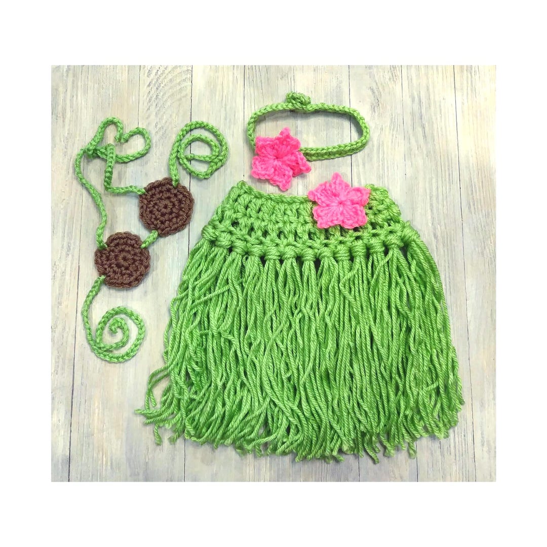 Baby Girl Hawaiian Outfit, Luau First Birthday Costume, Hula Dancer ...