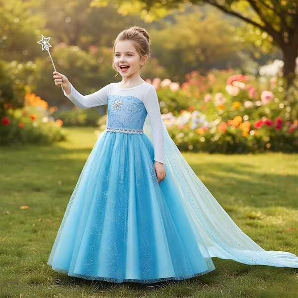 Elsa Dress up Costume - Etsy New Zealand