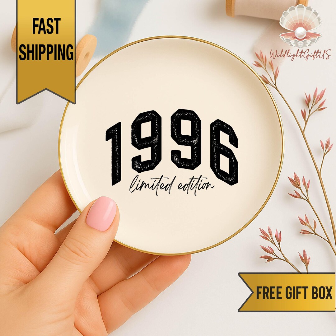 1996 Limited Edition Ring Dish, Birth Year Jewelry Dish, Vintage 1996 ...
