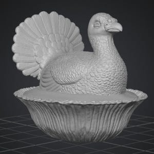 Hen on a Nest 3d Print File - Etsy