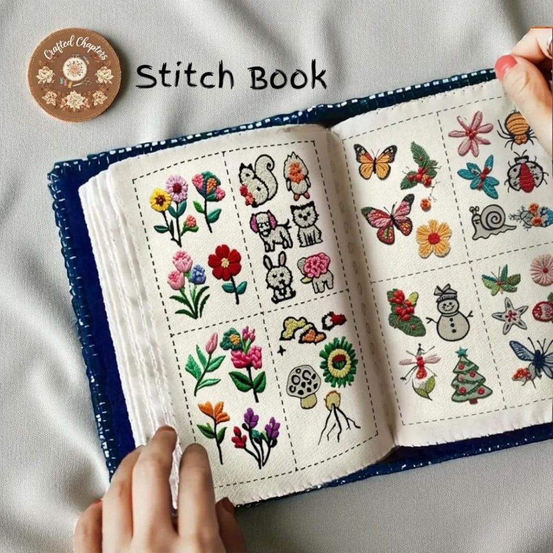 Handcrafted Stitch Book & Kit: Complete Embroidery Starter Set With ...