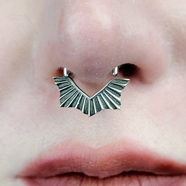 Feather Nose Stud - Etsy