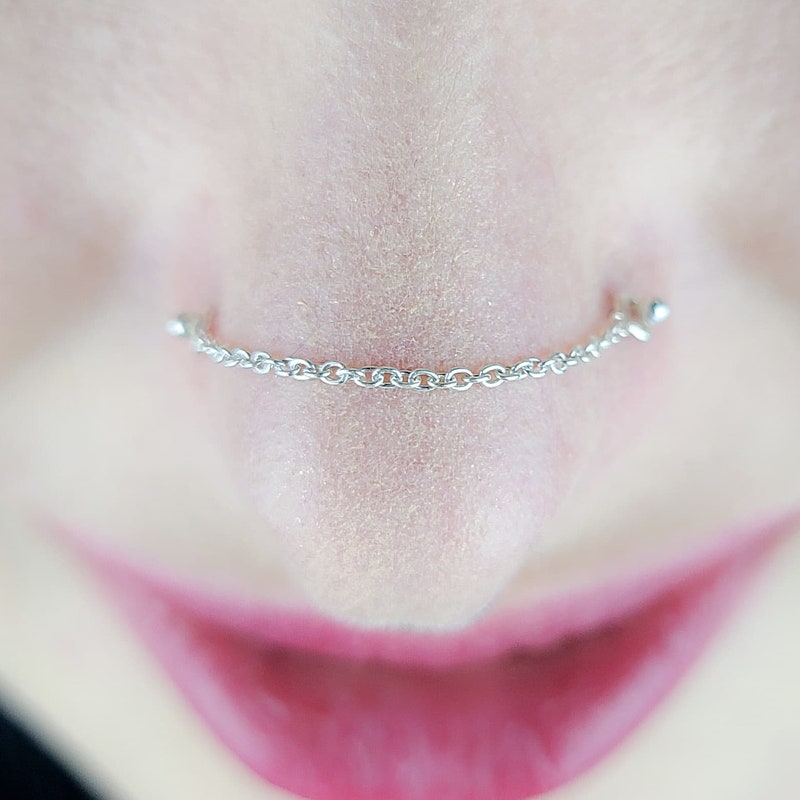 Ear to Nose Chain - Etsy