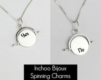 Yes No Pendant - Etsy