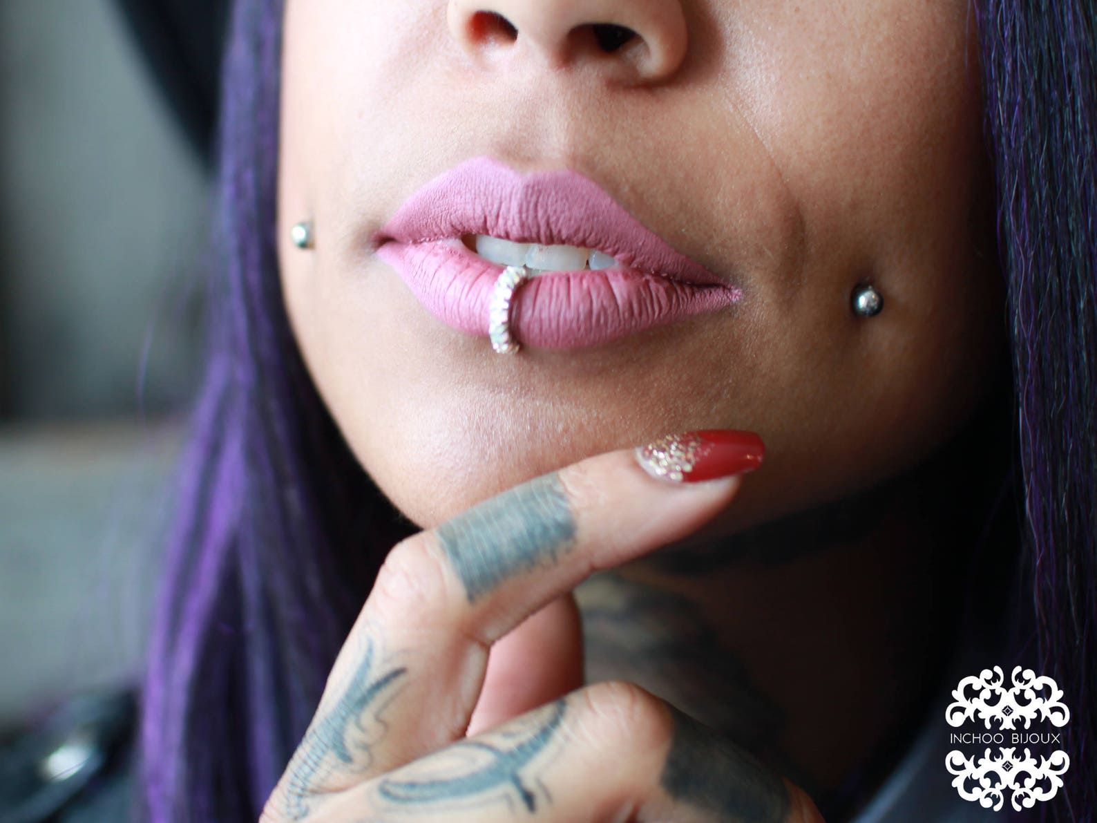 Lip Cuff, Fake Lip Ring, Faux Piercing, Summer Jewelry, Statement Body ...