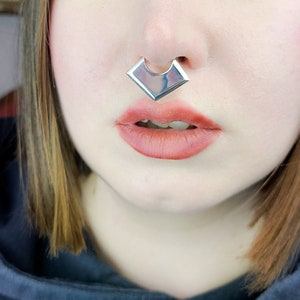 Oversized Blade Septum Piercing, Dagger, Sword, Punk, Shield Piercing ...