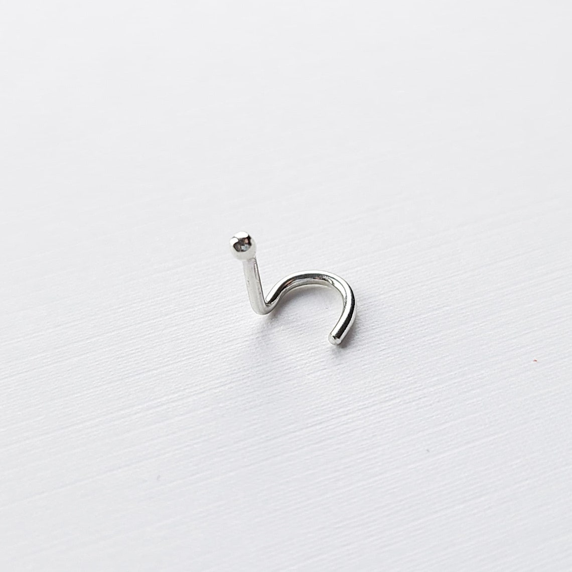 Minimal Small Nose Pin Screw in Nose Corkscrew Nose - Etsy