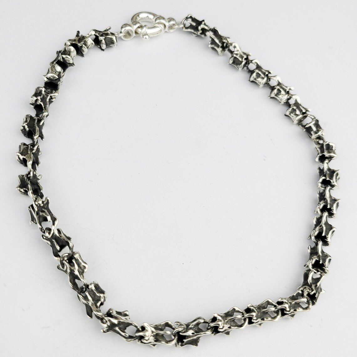 Thin Vertebrae Chain Spine Necklace Bone Chain Gothic | Etsy