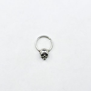 Cute Skull Septum Piercing, Small Skull Nose Ring, Nose Piercing ...