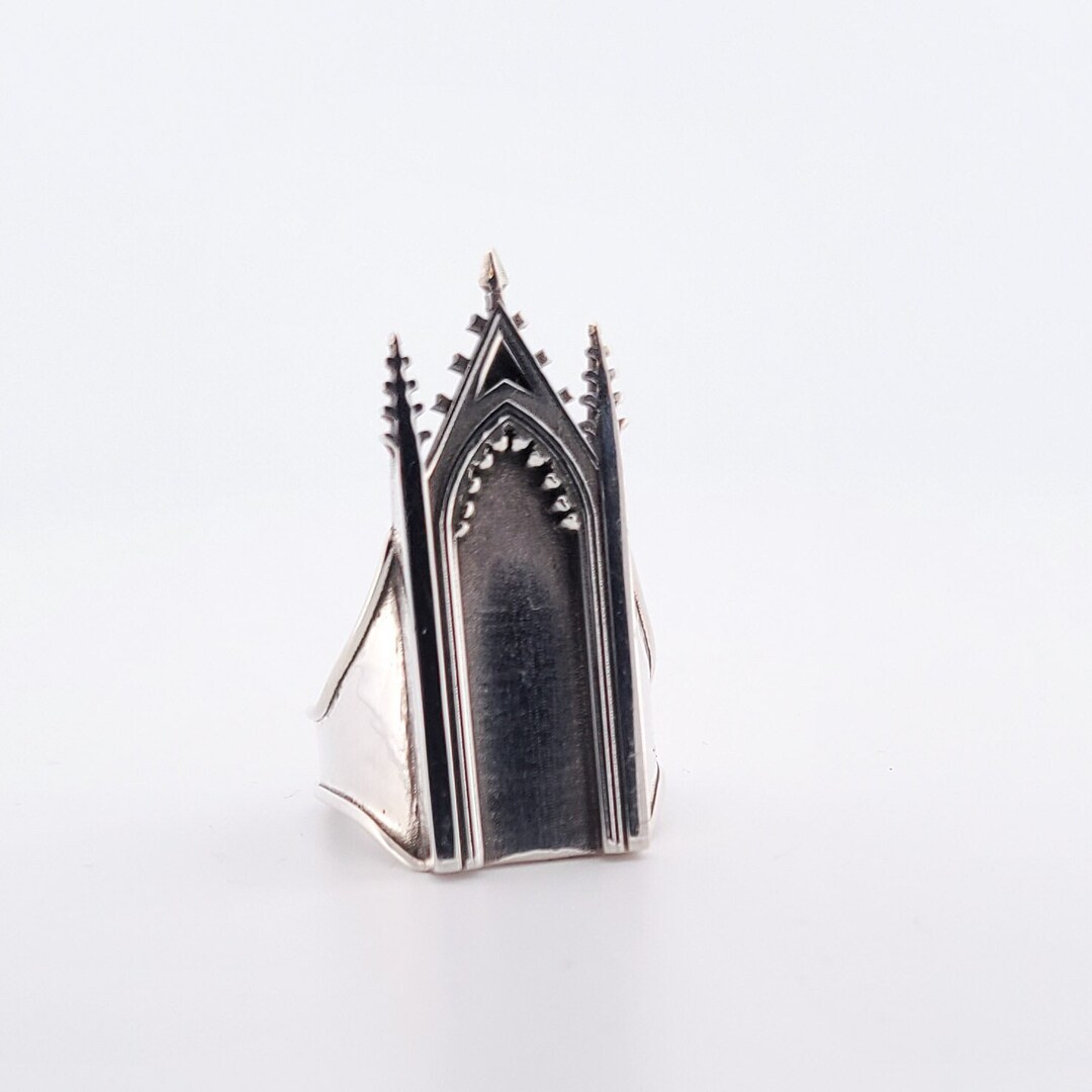 Gothic Church Ring, Cathedral, Architectural Jewelry, Occult, Satan ...