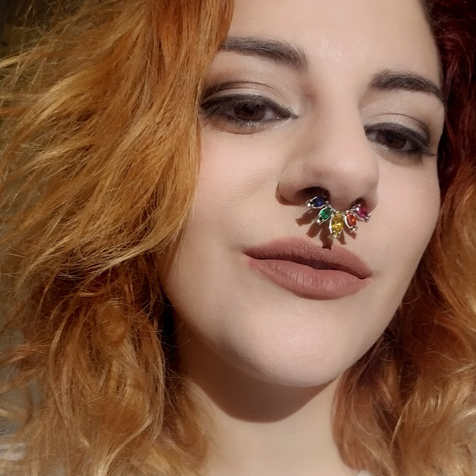 Rainbow Septum LGBT LGBTQIA Lesbian Gay Gift Pride | Etsy