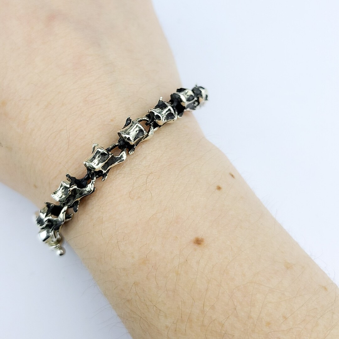 Thin Vertebra Bracelet, Bone Jewelry, Bone Collector, Vulture Culture ...